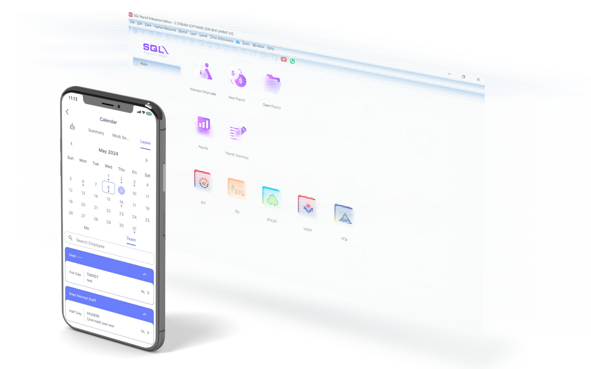 SQL HRMS App - DBPlus